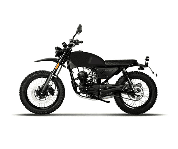 Hanway Scrambler 50cc - Zwart mat – Antwerp Bike Store
