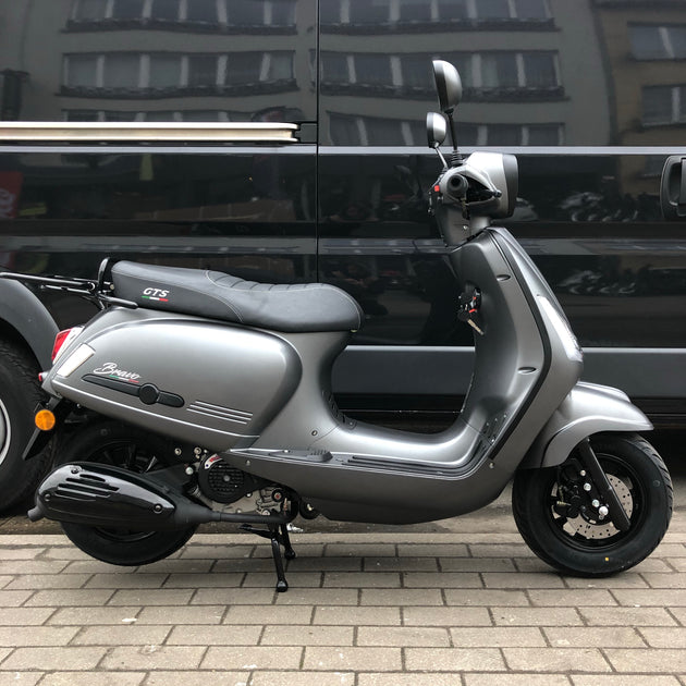 GTS Bravo 50cc - Mat Corris Grey – Antwerp Bike Store